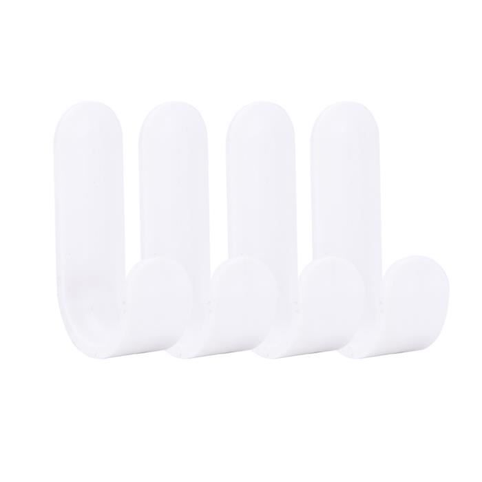 CROCHET - ACCROCHE MURALE ,White 4PCS--Nouveau cintre de rangement en ...