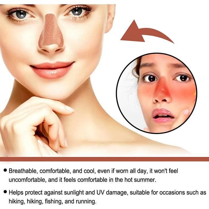 Patchs de protection solaire pour le nez - Sun Protection - UV Nose ...