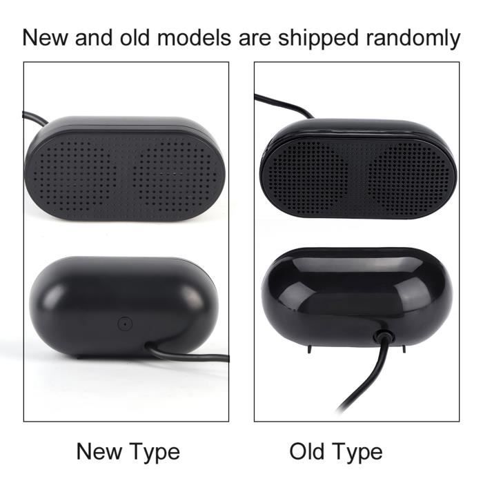Mini haut-parleur filaire - KIMISS - Double haut-parleur USB - Basse ...