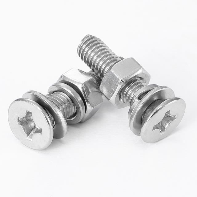 VIS,M3x10mm (50Sets)--Vis à tête fraisée en acier inoxydable 304, M3 M4 M5 M6, avec écrous et ...