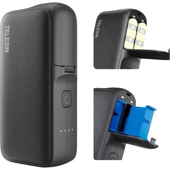 Banque d'alimentation Puissante pour GoPro Hero 11, Chargeur Gopro ...