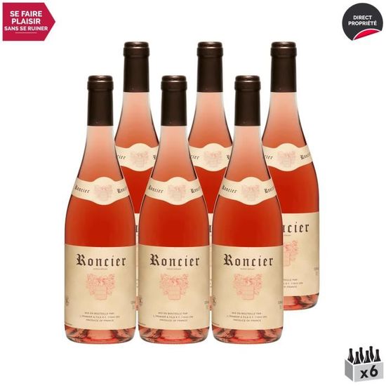 Roncier Rosé Rosé - Lot de 6x75cl - Vin Rosé de Bourgogne - Appellation ...