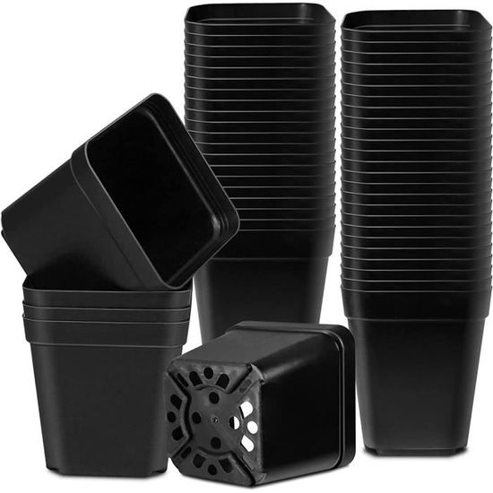 Pots de Pépinière - Non spécifié - 7cm - Plastique Réutilisable - Carré ...