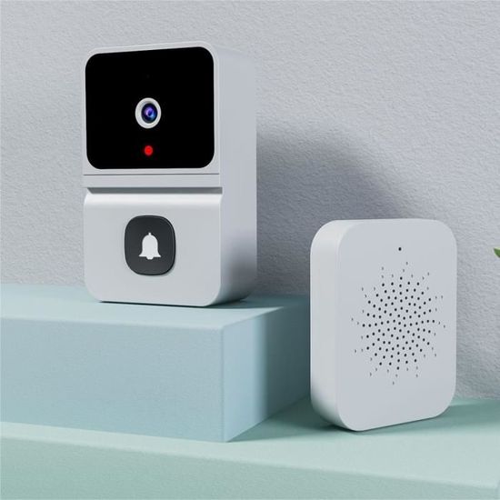 Sonnette - carillon,sonnette intelligente sans fil,wi-fi,étanche,caméra ...