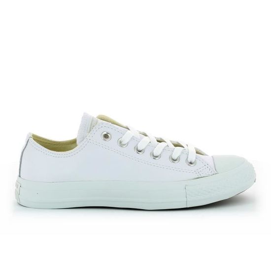 Basket basse converse chuck taylor all star ox ... Blanc Blanc ...