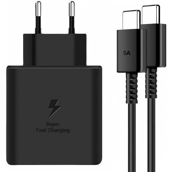 Chargeur 45W Super Charge Rapide Pour Samsung Galaxy S24+,S24 Ultra,S23+,S23 Ultra, S22,S21 ...