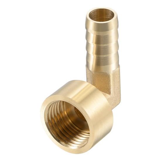 SOURCING MAP Raccord Cannelé Tube Laiton Coude 12mm x G1-2 Tuyau Femelle Connecteur Adaptateur ...