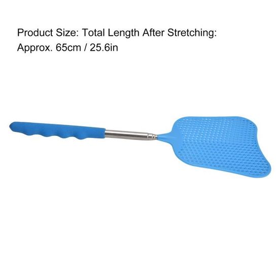 JIA Tapette à mouches 5 Pcs Fly Swatter Bleu Léger Flexible Flexible ...