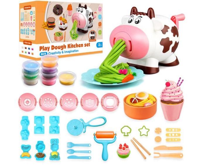 Pate A Modeler Enfant 3+Ans,39 Pièces Cuisine Enfant Outils de Pâte À ...