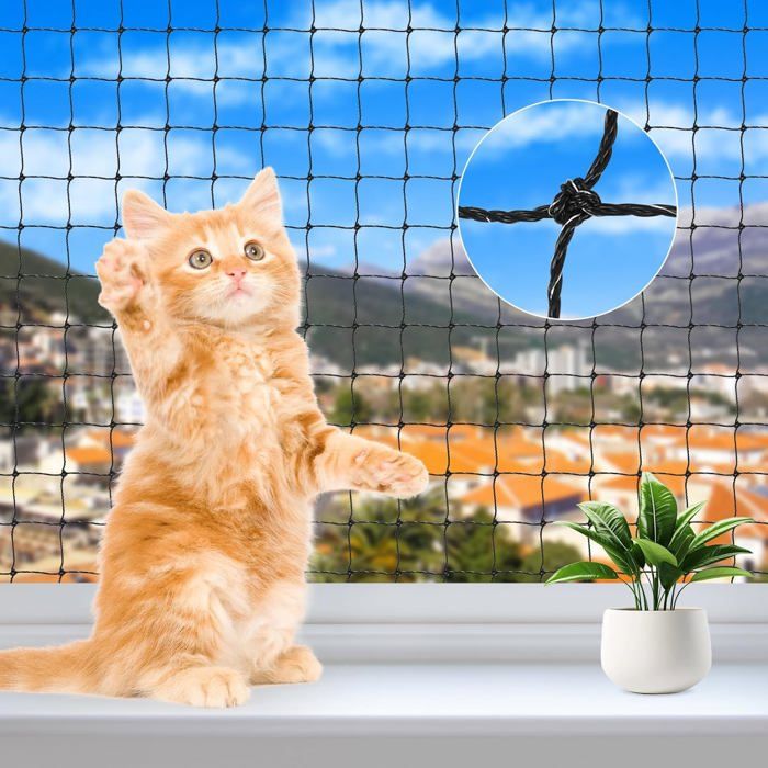 Filet Chat Balcon, 6 X 3 M Filet De Protection Chat, Filet de ...