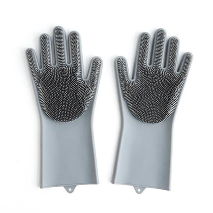 Gant ménage-vaisselle,Gants de nettoyage en silicone pour lave ...