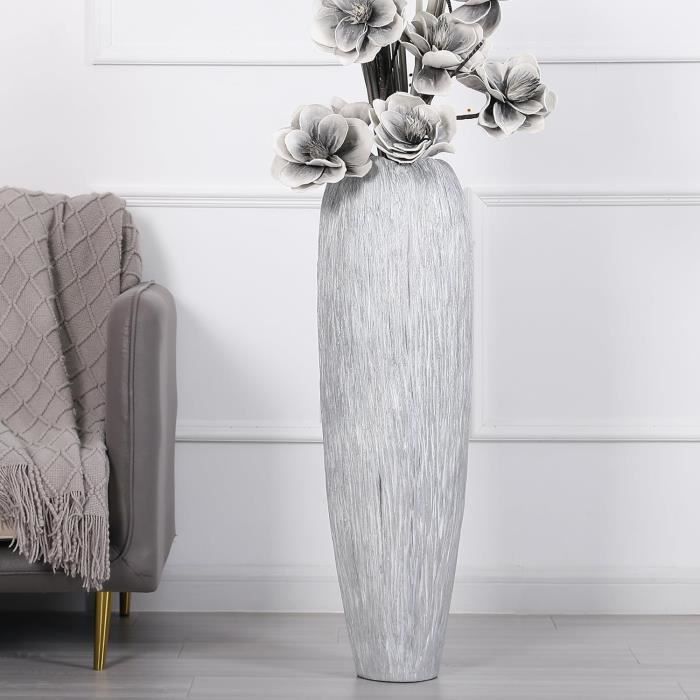 Grand Vase A Poser Au Sol 90 cm Haut - Vase De Sol pour Fleur Ou Pampa ...