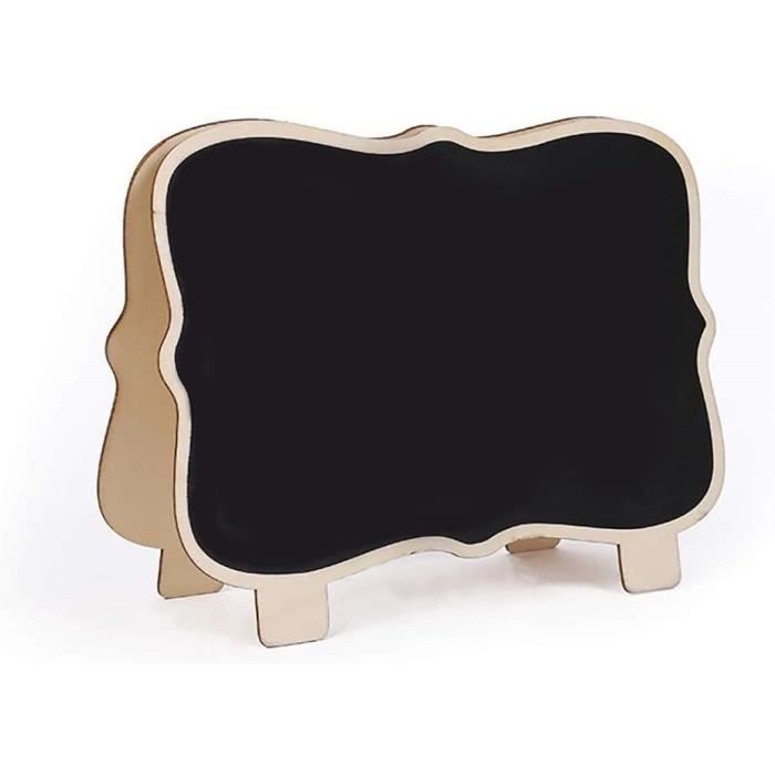 Blackboard Desktop Petit Tableau Noir en Bois Double Face Debout ...