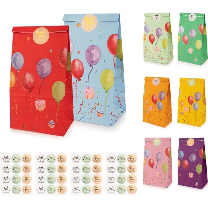 40 Pièces Pochette Cadeau, Sac Cadeau Anniversaire, Sachet Cadeau ...