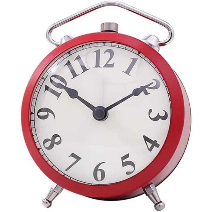 Réveil rétro Réveil Multifonctionnel Métal Simple Salon Chambre à ...