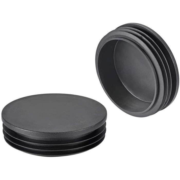 2pcs 100mm Dia Bouchon tube plastique Rond main courante garde-corps ...