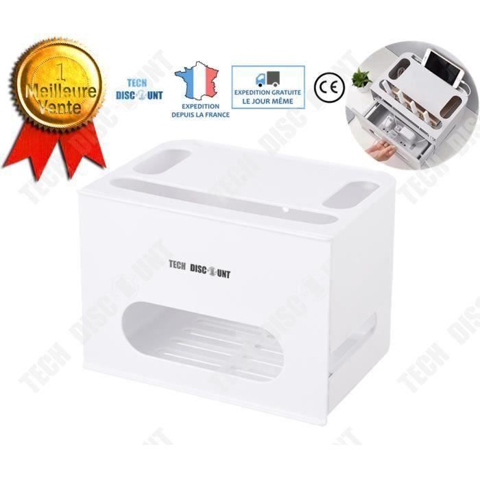 TD Boîte de rangement décodeur salon maison en plastique stockage ...