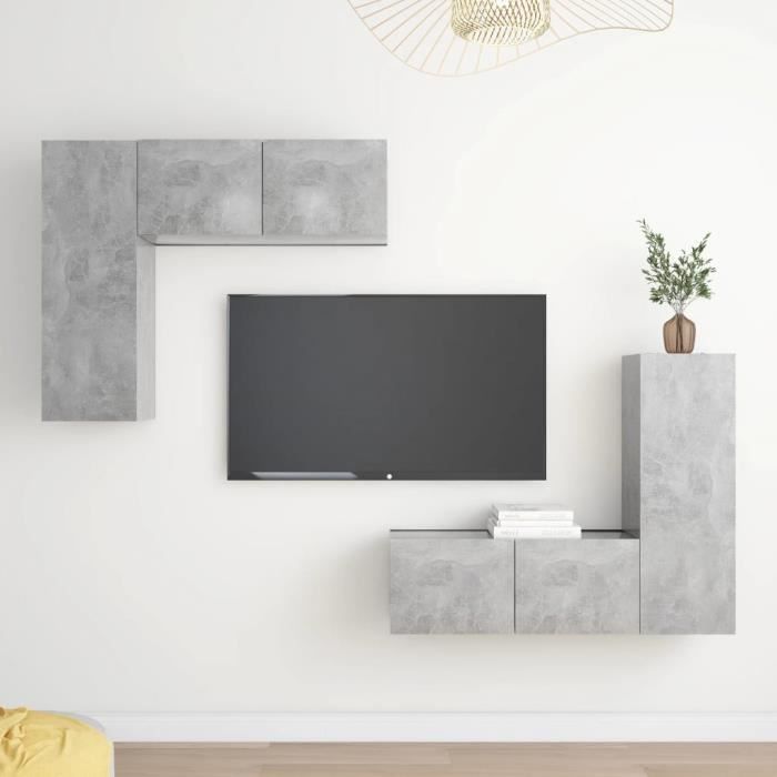 811|Design 2022® Meuble Télévision Scandinave décor - NEW Ensemble de ...