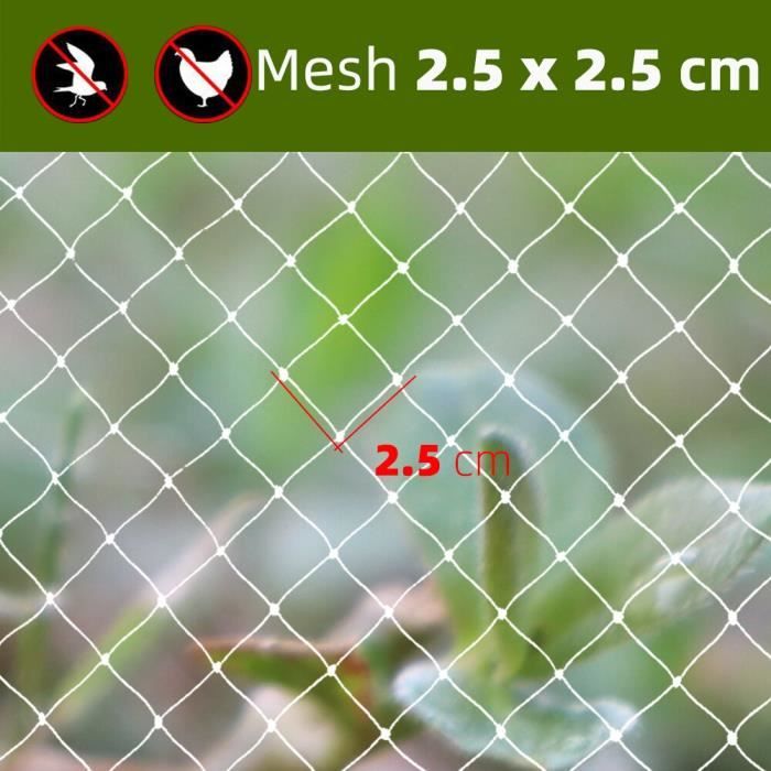 Filet De Protection Antioiseaux Extra Fort Filet À Mailles Pour Plantes ...