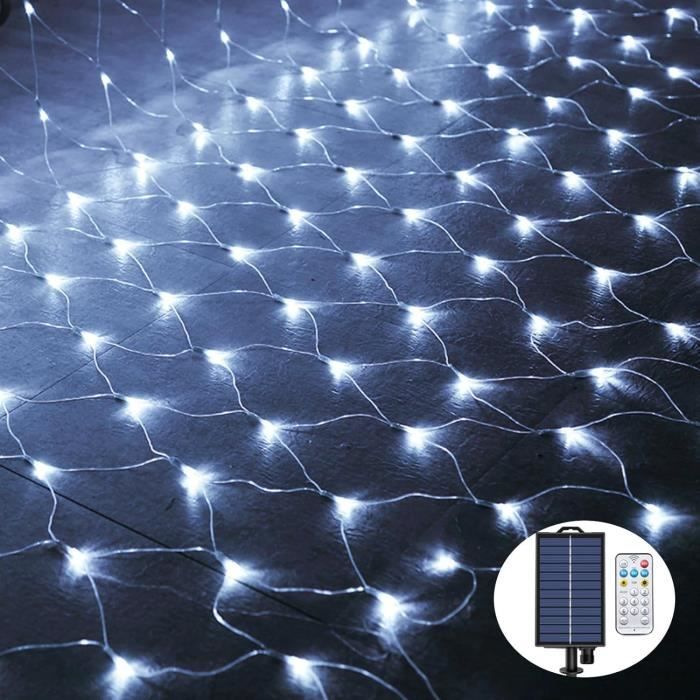 Filet Lumineux Solaire Exterieur, Led Guirlande Lumineuse Solaire ...
