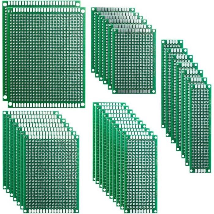 32pcs PCB Prototype Carte de Circuit Imprimé à Double Faces pour Board ...