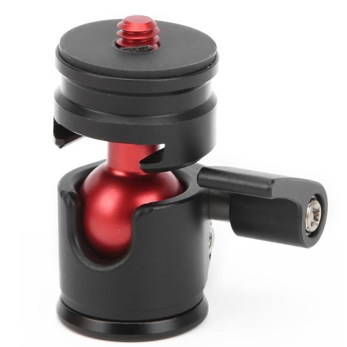Fdit Rotule pour trépied Mini rotule à rotation à 360 degrés avec vis 1 ...