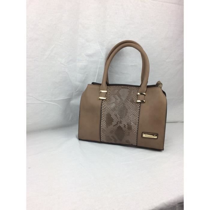 SAC A MAIN BANDOULIÈRE FEMME / BEIGE Beige - Cdiscount Bagagerie ...