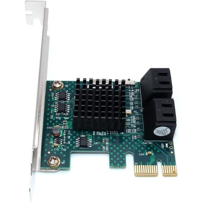 Carte Contrôleur 4 Ports SATA 3 Sata III - Chipset ASM1061 - Non Raid ...