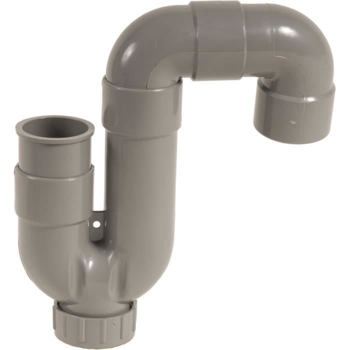 Siphon - PLIEGER - Vidange Sortie Verticale - PVC - Ø40 - Avec Coude ...