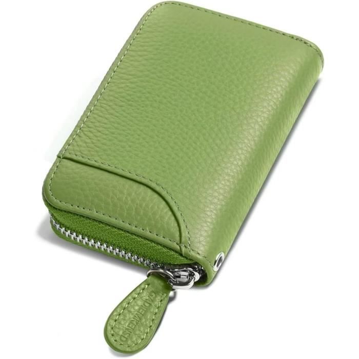 Women Credit Card Holder Small Rfid Wallet Zipper For Travel Leather ...