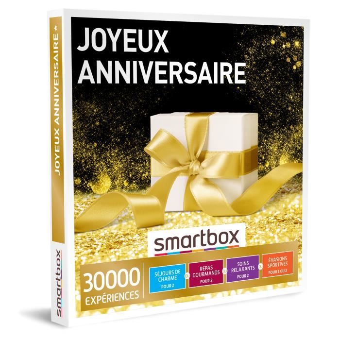 SMARTBOX - Coffret Cadeau - JOYEUX ANNIVERSAIRE - 30000 activités ... SMARTBOX - Coffret Cadeau - JOYEUX ANNIVERSAIRE - 30000 activités ...