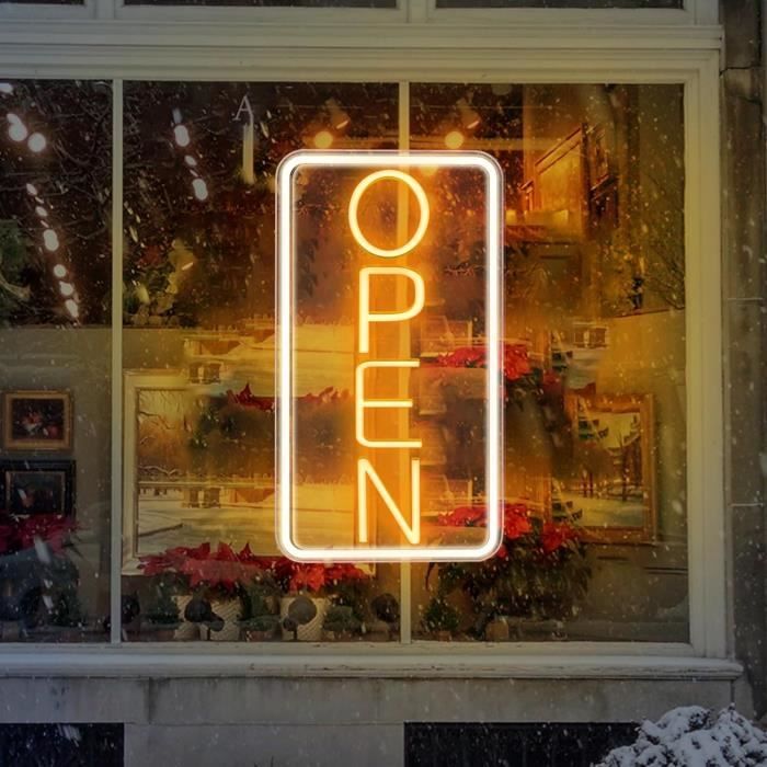 OPEN Neon Sign Mots Enseignes,43 x 23 cm Néon LED Lettres décoratives ...