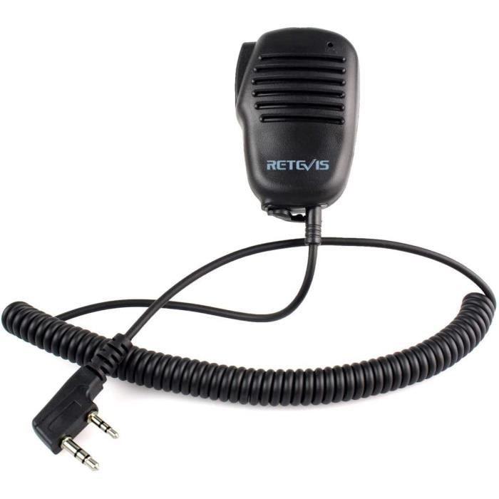 Retevis Mini Talkie Walkie Haut-Parleur Microphone 2 Broches Compatible ...
