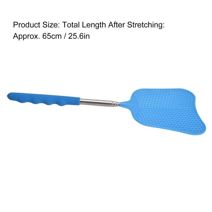JIA Tapette à mouches 5 Pcs Fly Swatter Bleu Léger Flexible Flexible ...