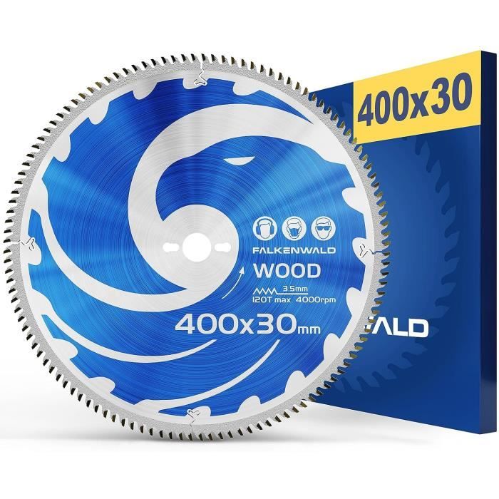 ® Lame De Scie Circulaire 400 X 30 Mm Avec 120 Dents En Carbure Pour ...