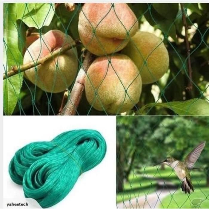 Anti oiseaux filet étang vert net arbre cultures plante jardin maille ...