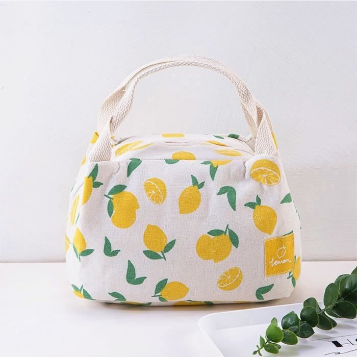 SAC ISOTHERME,lemon--sac à déjeuner aux fruits pour femmes, mignon ...