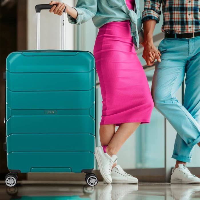 Valise Moyenne - Valise Soute Avion Rigide 4 Roulettes - Valise De ...