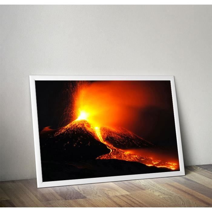 Poster Volcano eruption éruption volcanique Wall Art - A4 (21x29,7cm ...