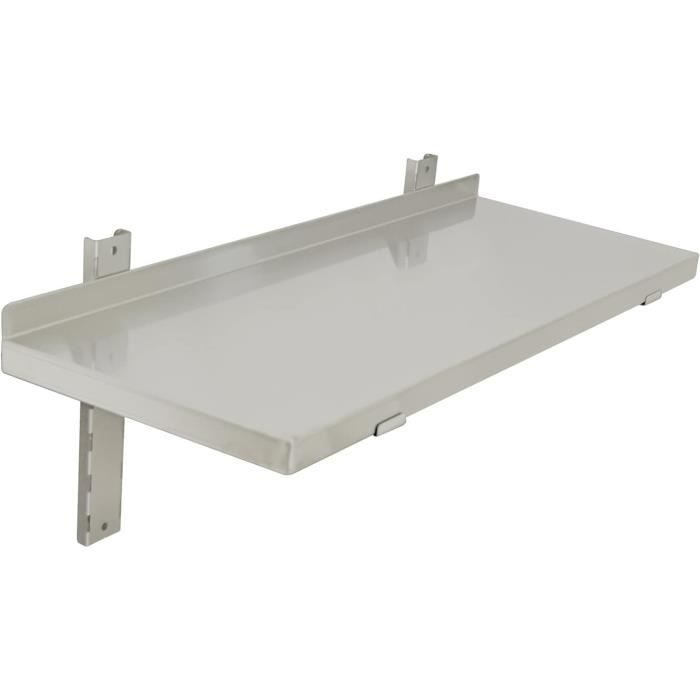 Étagère Murale Cuisine Tablette Flottante Inox Pose Murale Rangement ...