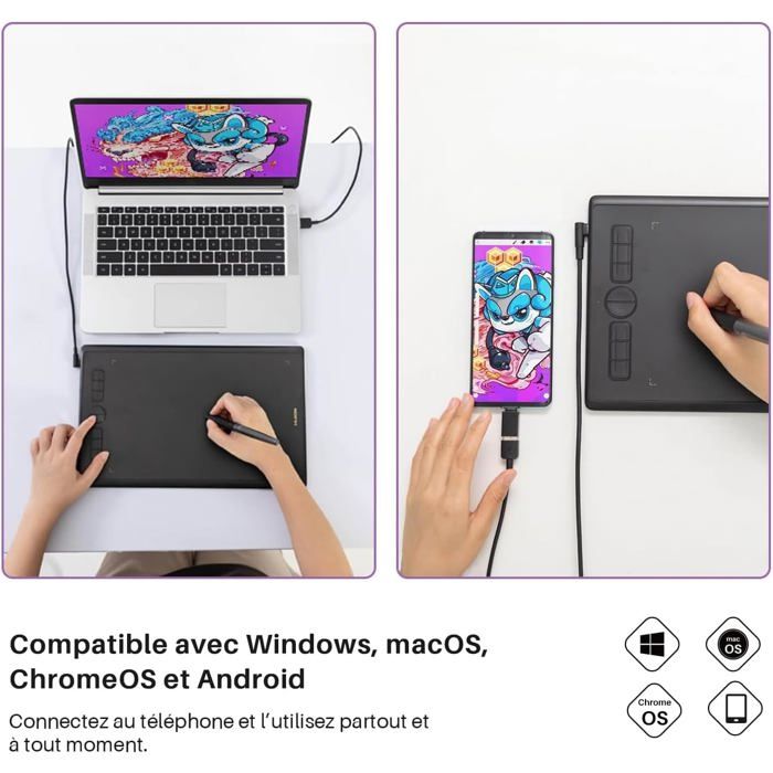 Inspiroy H610X Tablette Graphique 10 X 6.25 Pouces, Tablette Dessin ...