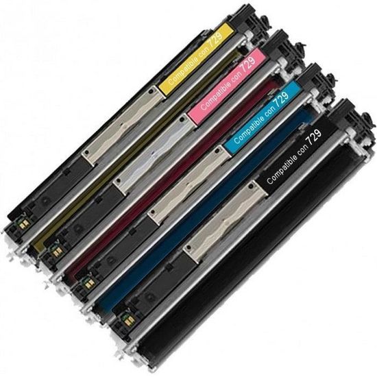 Pack de 4 toner compatible Canon I-Sensys LBP-7018c - EP729 NOPAN-INK ...