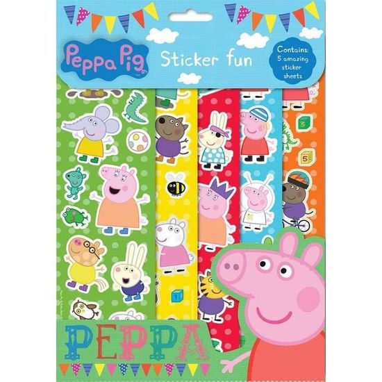 Peppa Pig Sticker Set (Autocollant Fun) - Cdiscount Beaux-Arts et ...