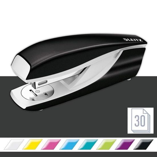 Agrafeuse - LEITZ - Capacité 30 feuilles - Métal ergonomique - Compacte ...