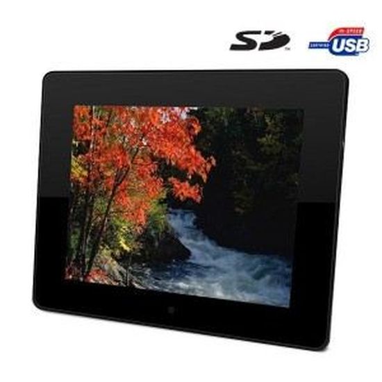 Cadre photo numérique 8" (20,3 cm) CPNi-810C noir - Cdiscount TV Son Photo