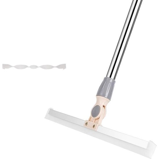 Balai Raclette Sol Caoutchouc avec 130cm Manche,Raclette Salle de Bain ...