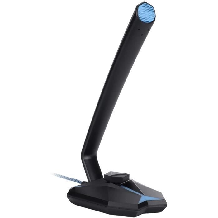 Microphone omnidirectionnel usb, micro avec indicateur led réglable à ...