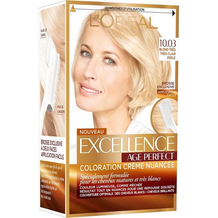 Coloration Permanente - L Oréal Paris Excellence Cheveux Matures & Très ...