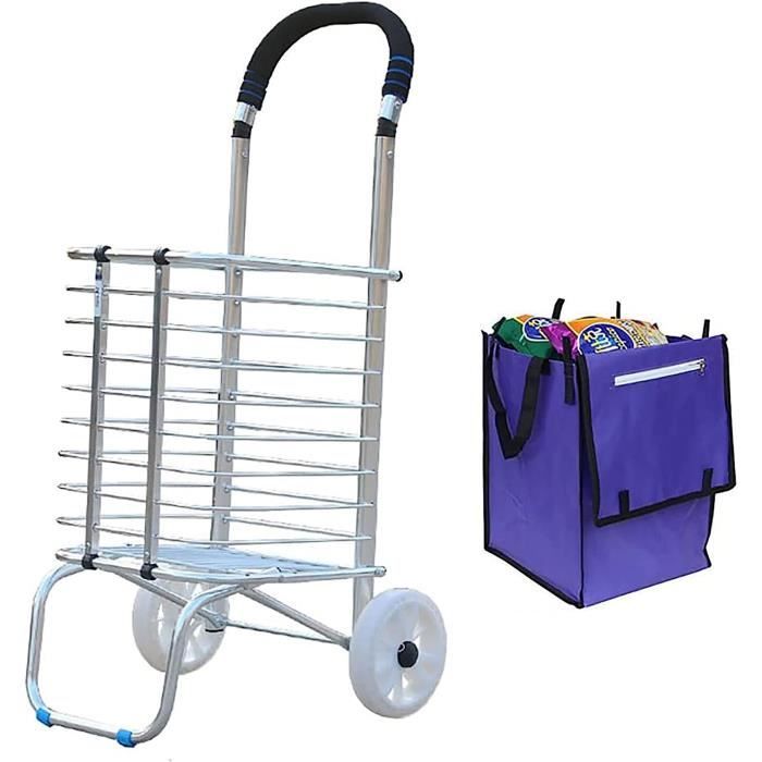 Caddie Chariot Pliable 2 Grosses roulettes avec Sac étanche Amovible À ...