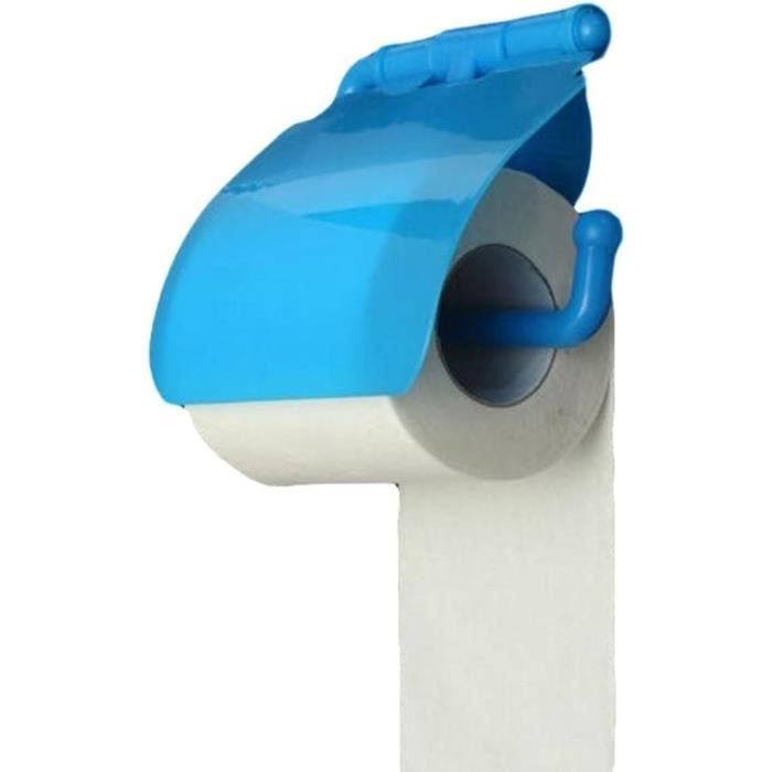 Porte-Rouleau De Papier Toilette À Ventouse Étanche En Plastique Bleu ...